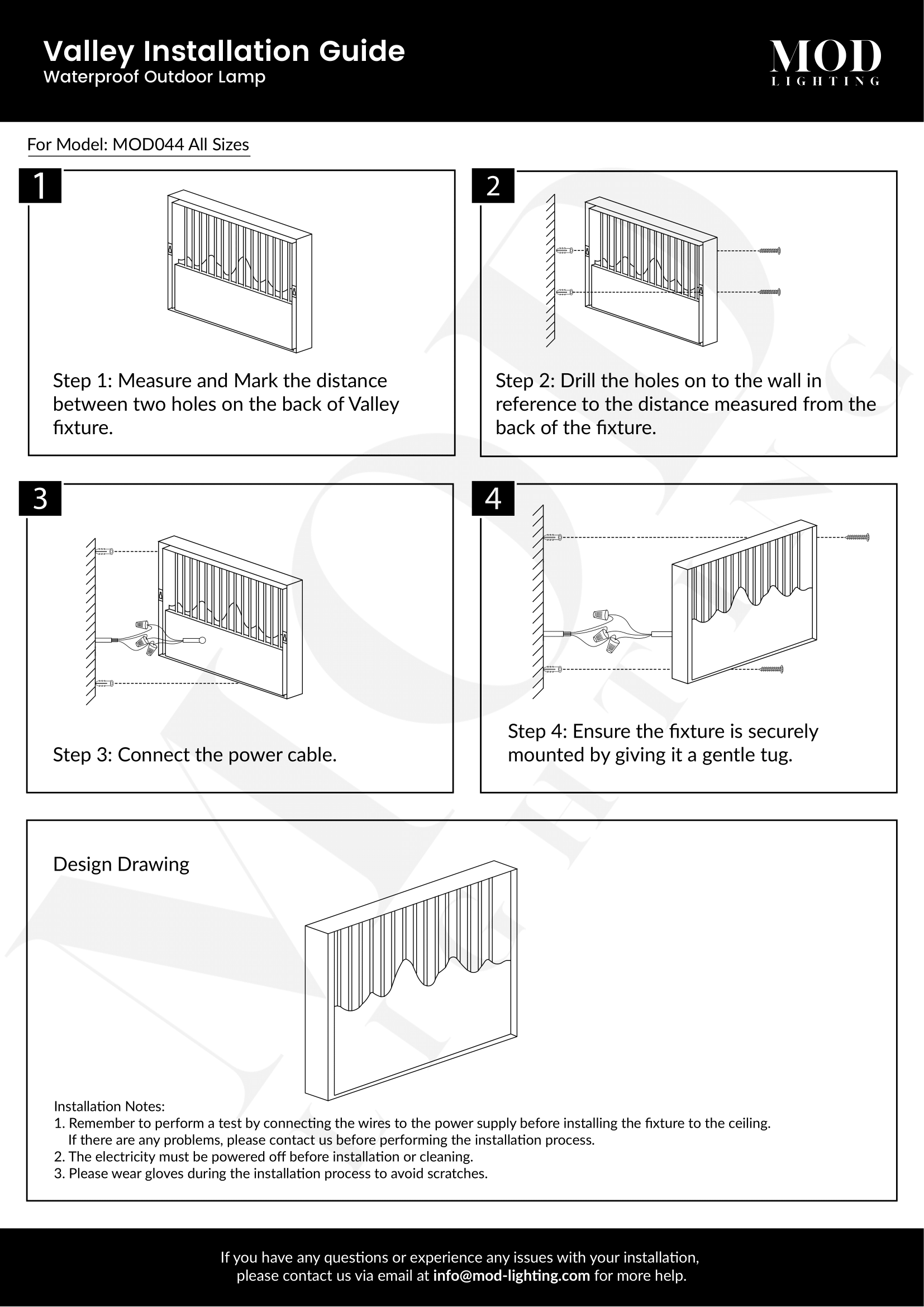 Valley Installation Guide